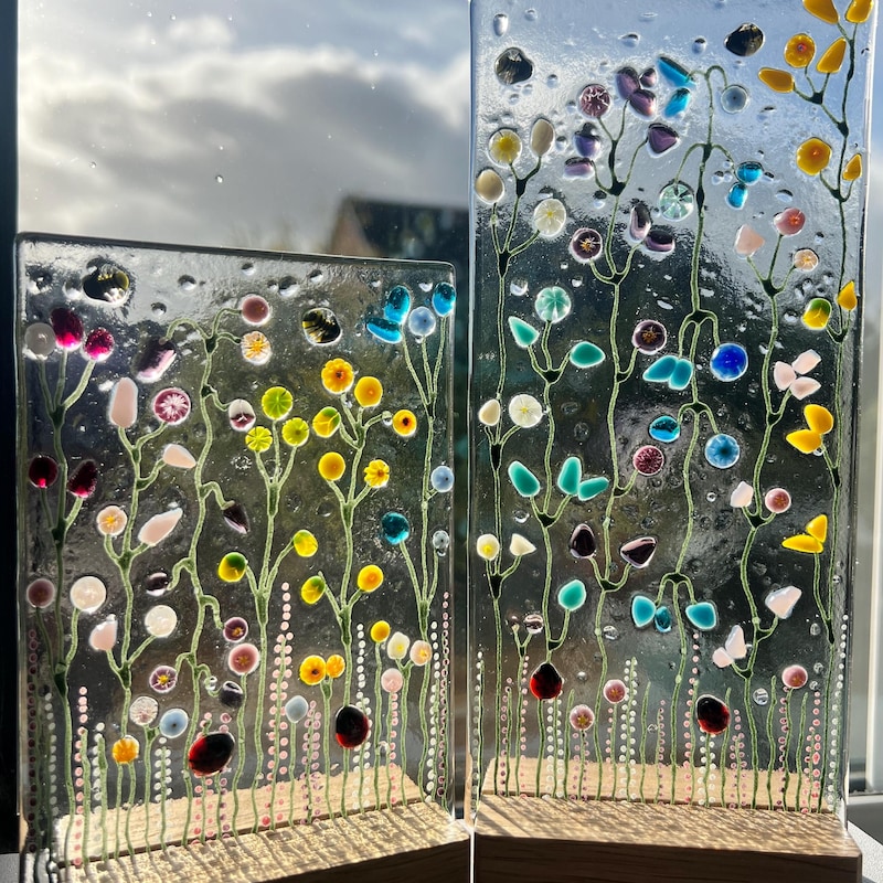 Glass Panel Nature Scene - Etsy UK