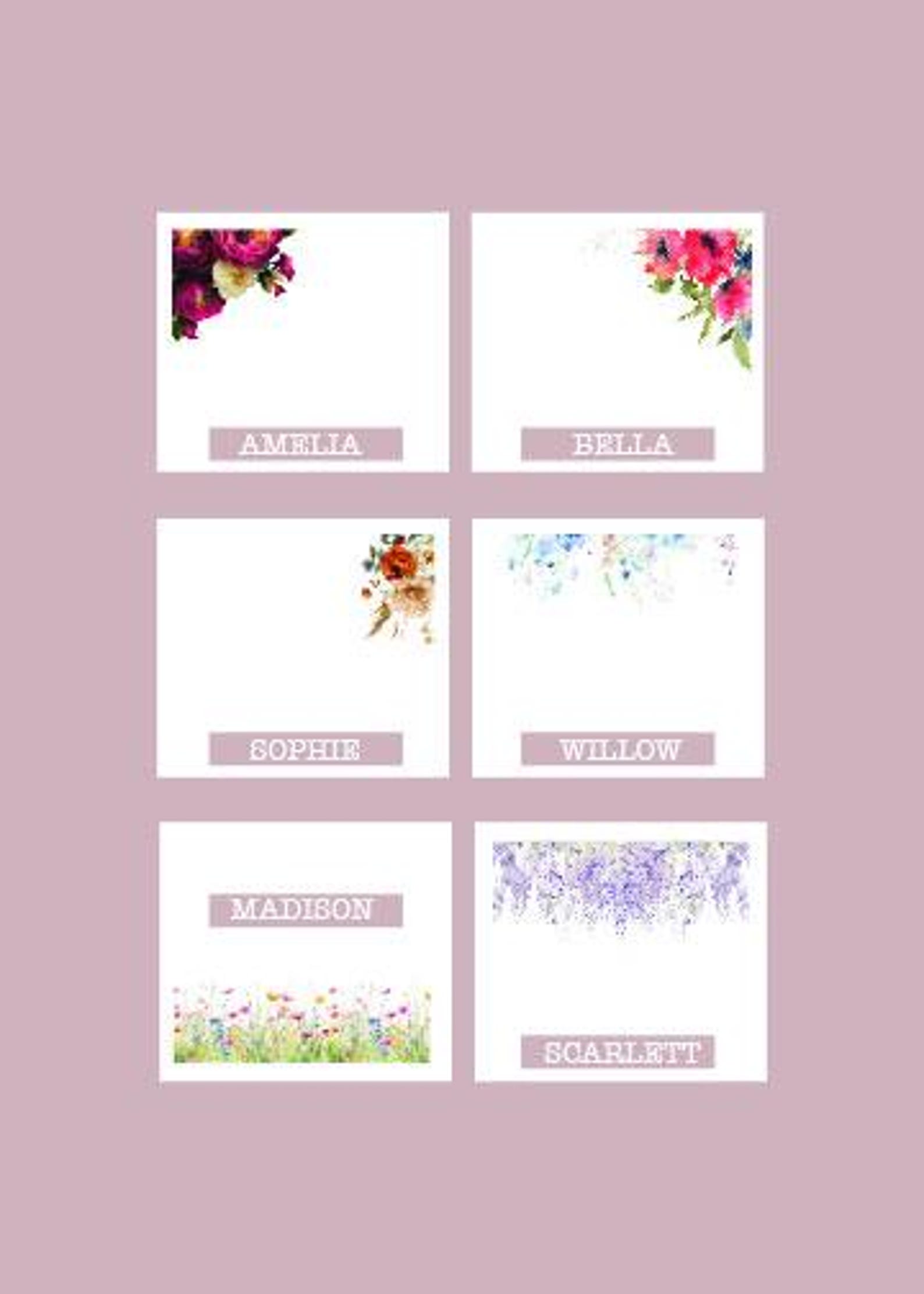 Printed or Printable Wedding Invitation,floral Wedding Invitation ...