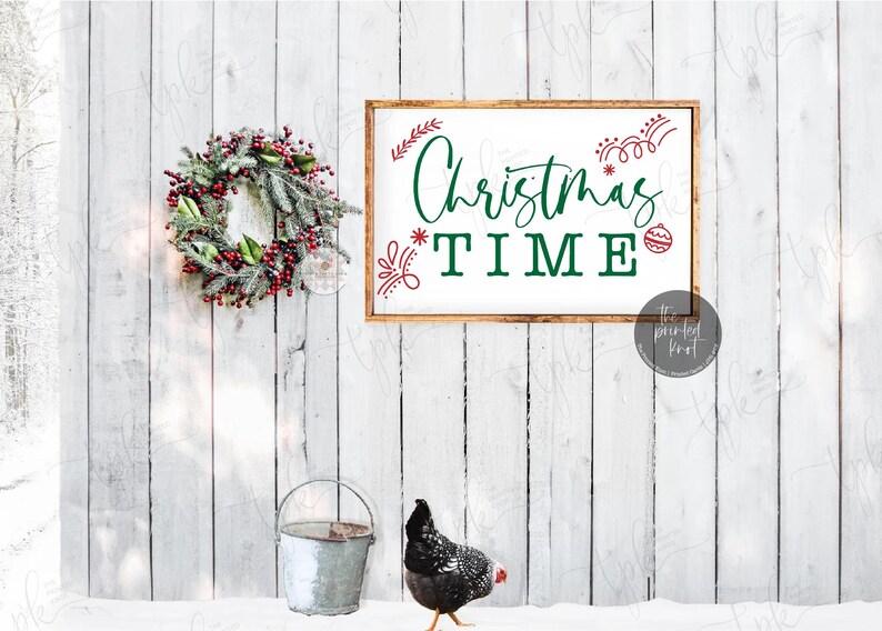 Christmas Time SVG, Holiday Sign Svg, Merry Christmas Sublimation ...
