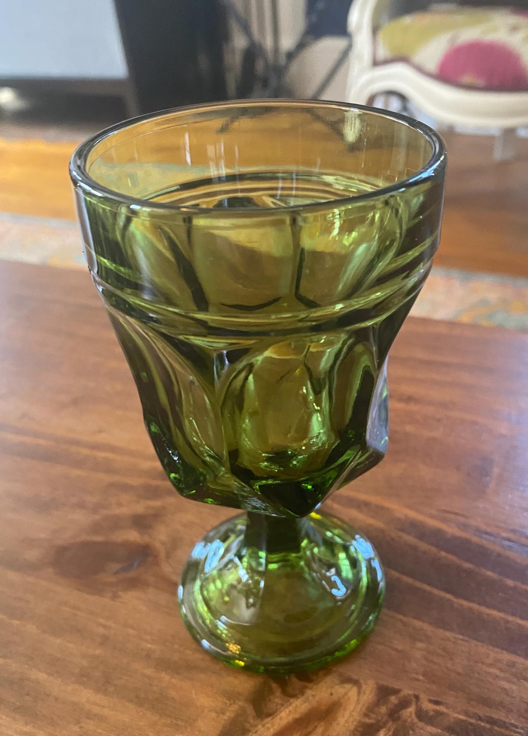 Set of 6 Vintage Fairfield Green Anchor Hocking Glasses - Etsy