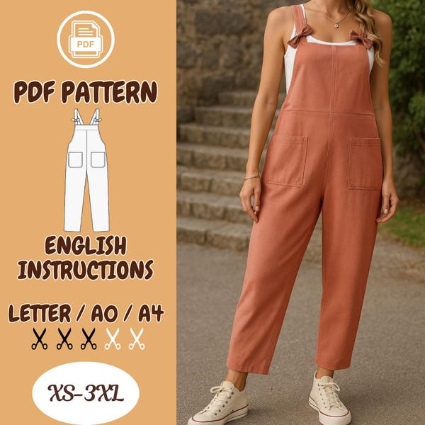 Dungaree Pattern - Etsy UK