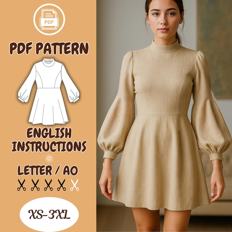 Womens High Collar Dresses - Etsy