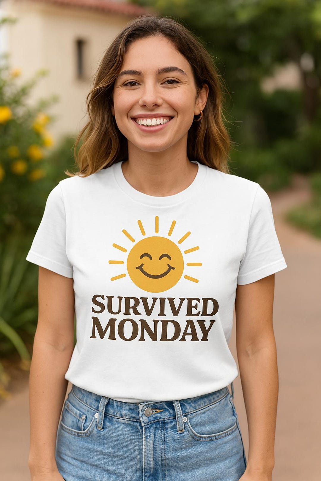 Motivation Monday Relax Survived Monday Tee Funny Work Shirt for Coffee ...