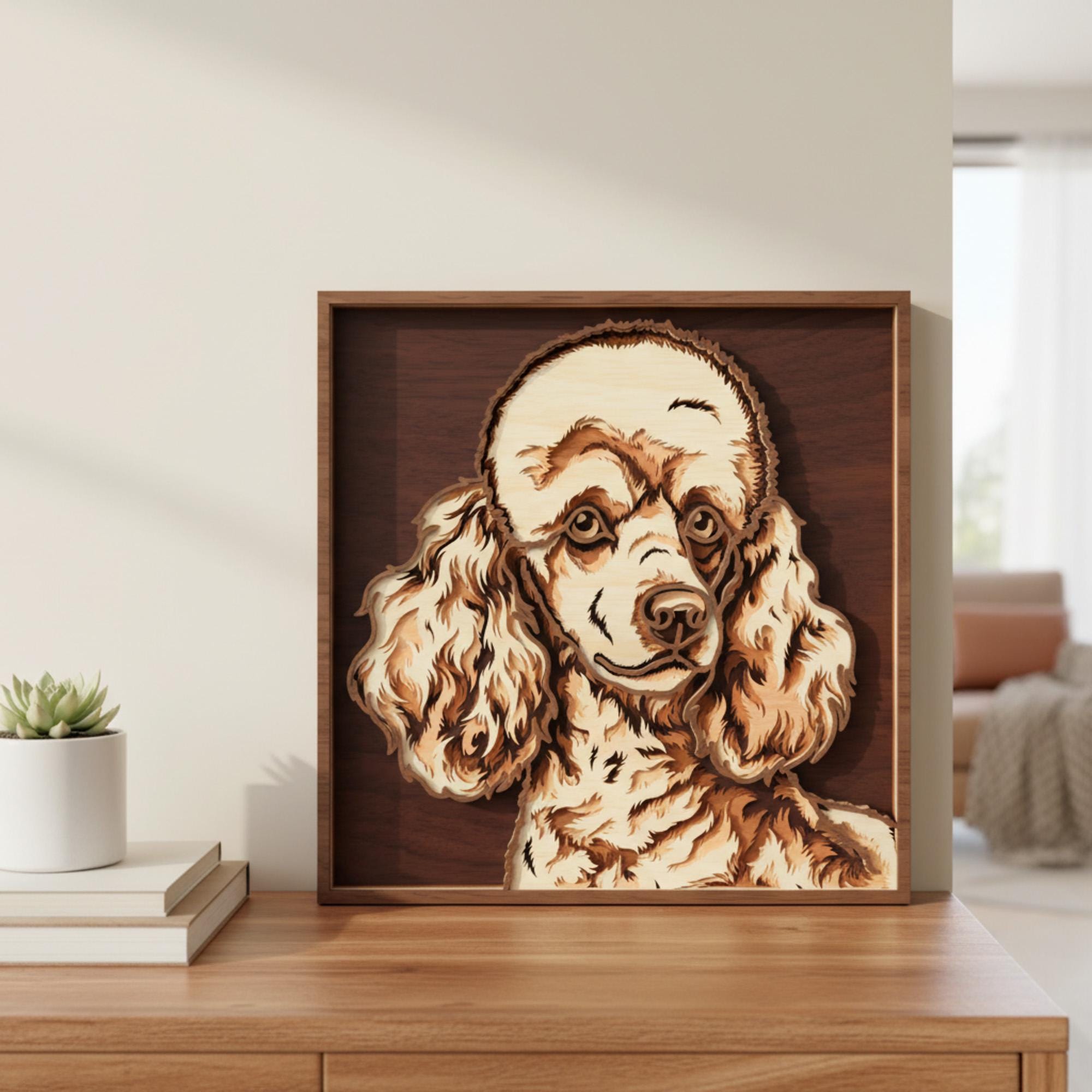 Layered Dog Breed Portraits, Laser Cut Wall Art Files , Digital ...
