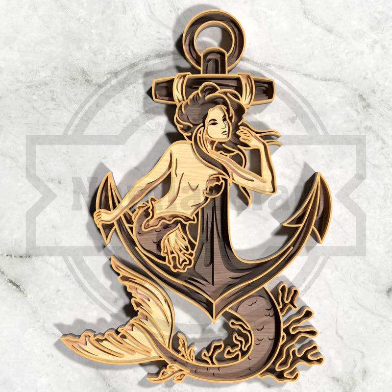 Nautical Mermaid Stl - Etsy UK