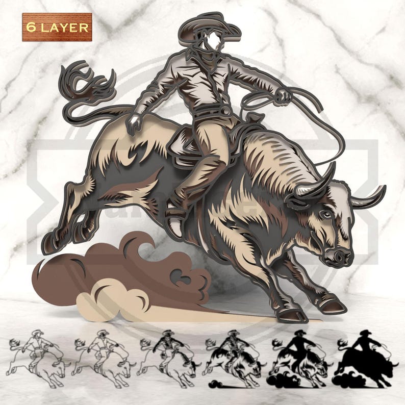 Cowboy Western SVG Bundle - Laser Cut Designs - Digital Download - Etsy