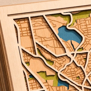 Washington DC Layered Map Laser Cut File, Street Art Design (digital ...