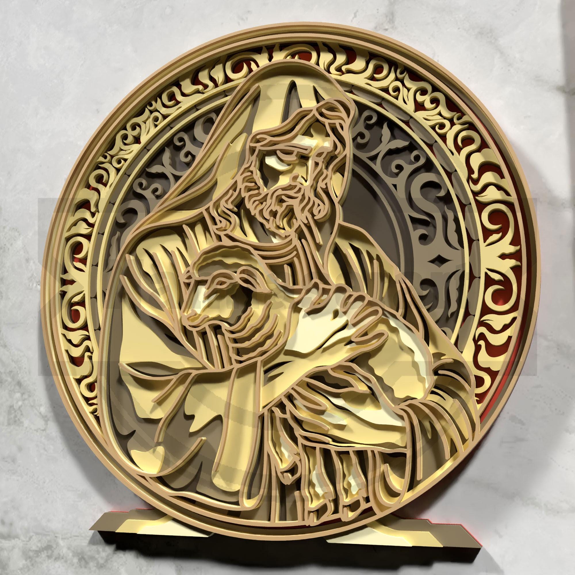 Jesus Christian 3D Layered SVG Bundle - Laser Cut Religious Art - Etsy