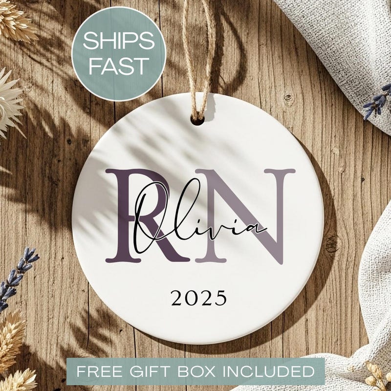 Nurse 2025 Ornament - Etsy