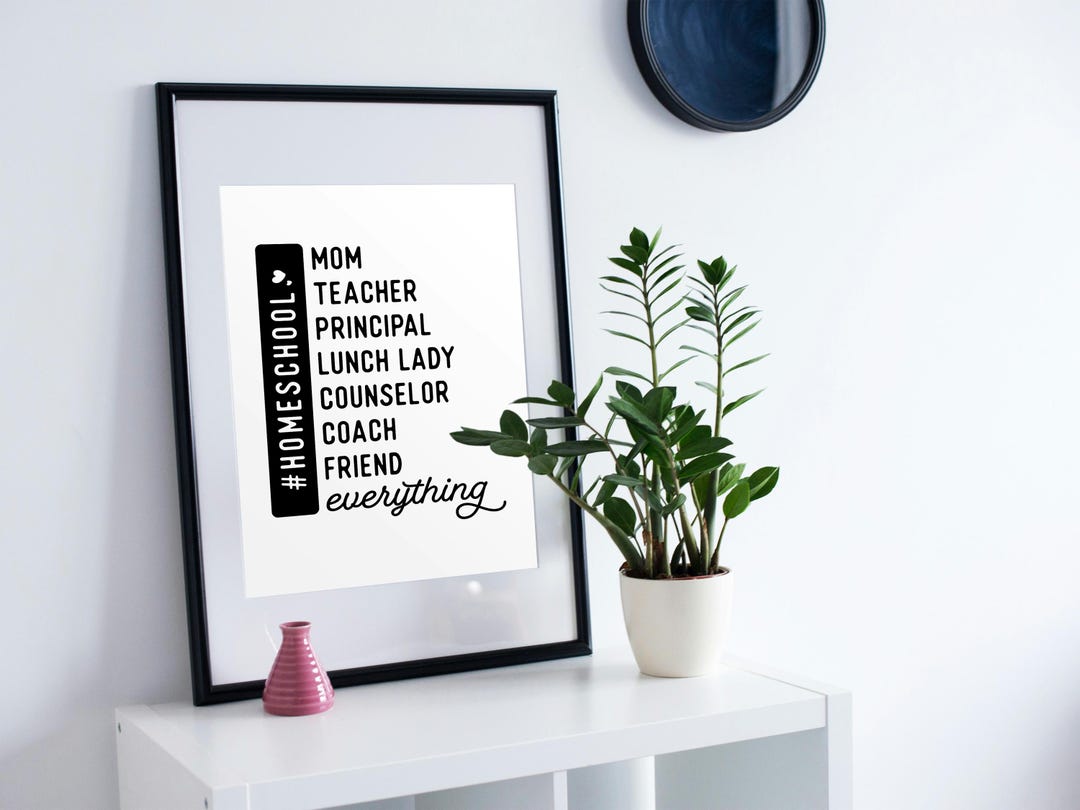 Printable Homeschool Poster | Motivational Wall Art for Homeschool Room ...