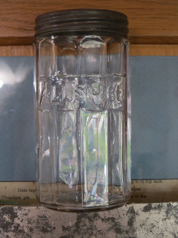 Home & Living Kitchen & Dining Set of 4 Antique Hoosier Cabinet Glass ...