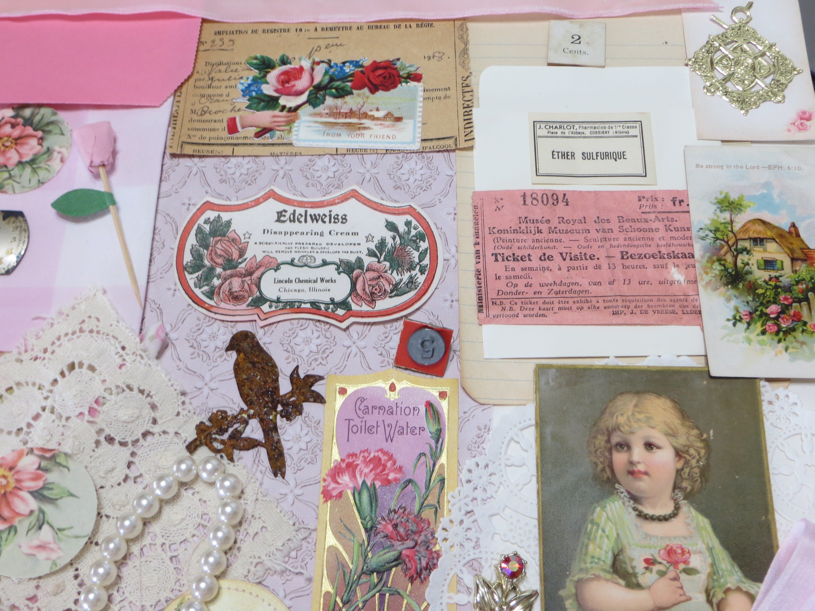 Visual Arts Collage Craft Supplies & Tools Slow Stitch Junk Journal Kit ...