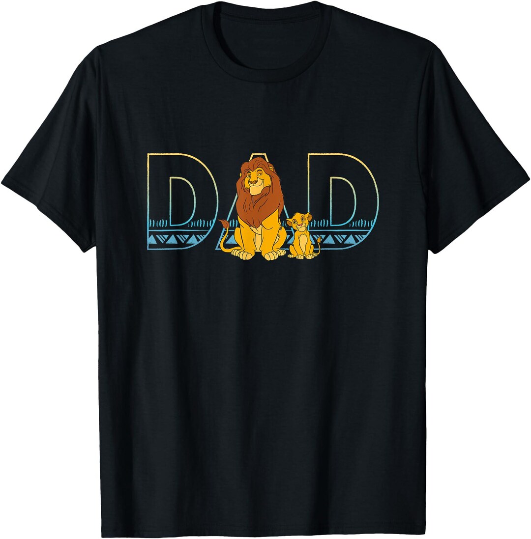 Disney the Lion King Simba and Mufasa Dad Gift for Dad, Dad Shirt, Dad ...