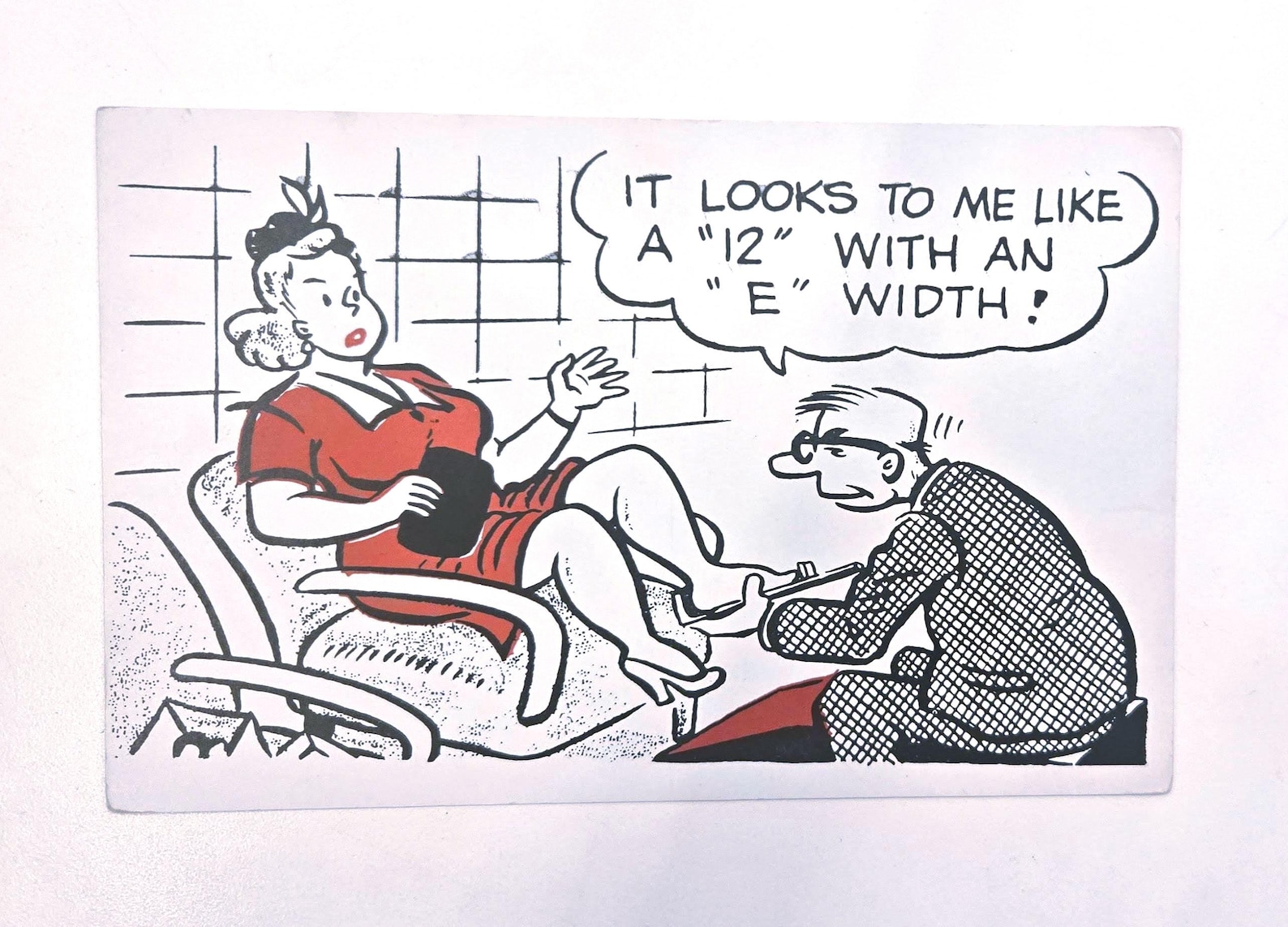 Vintage Risqué Comic Postcard Large 5.5x8.5 | Unused Pin-up Humor | Mid ...