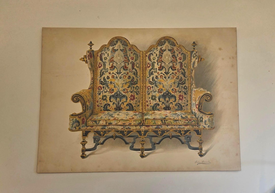 Antique 1905 English Furniture Print | “age of Walnut” by Percy ...