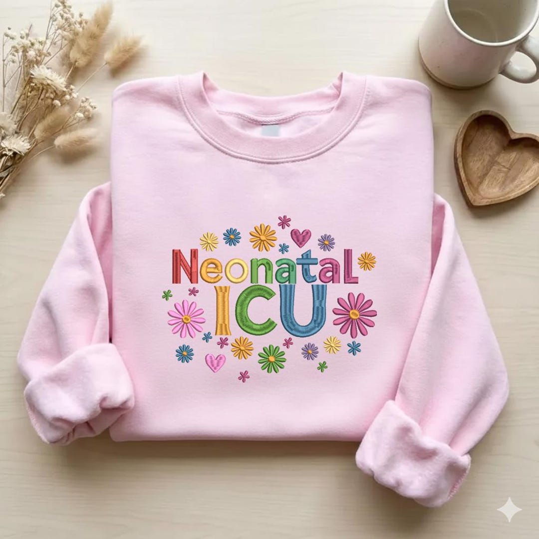 Neonatal ICU Embroidery Design, NICU Nurse Machine Embroidery File ...