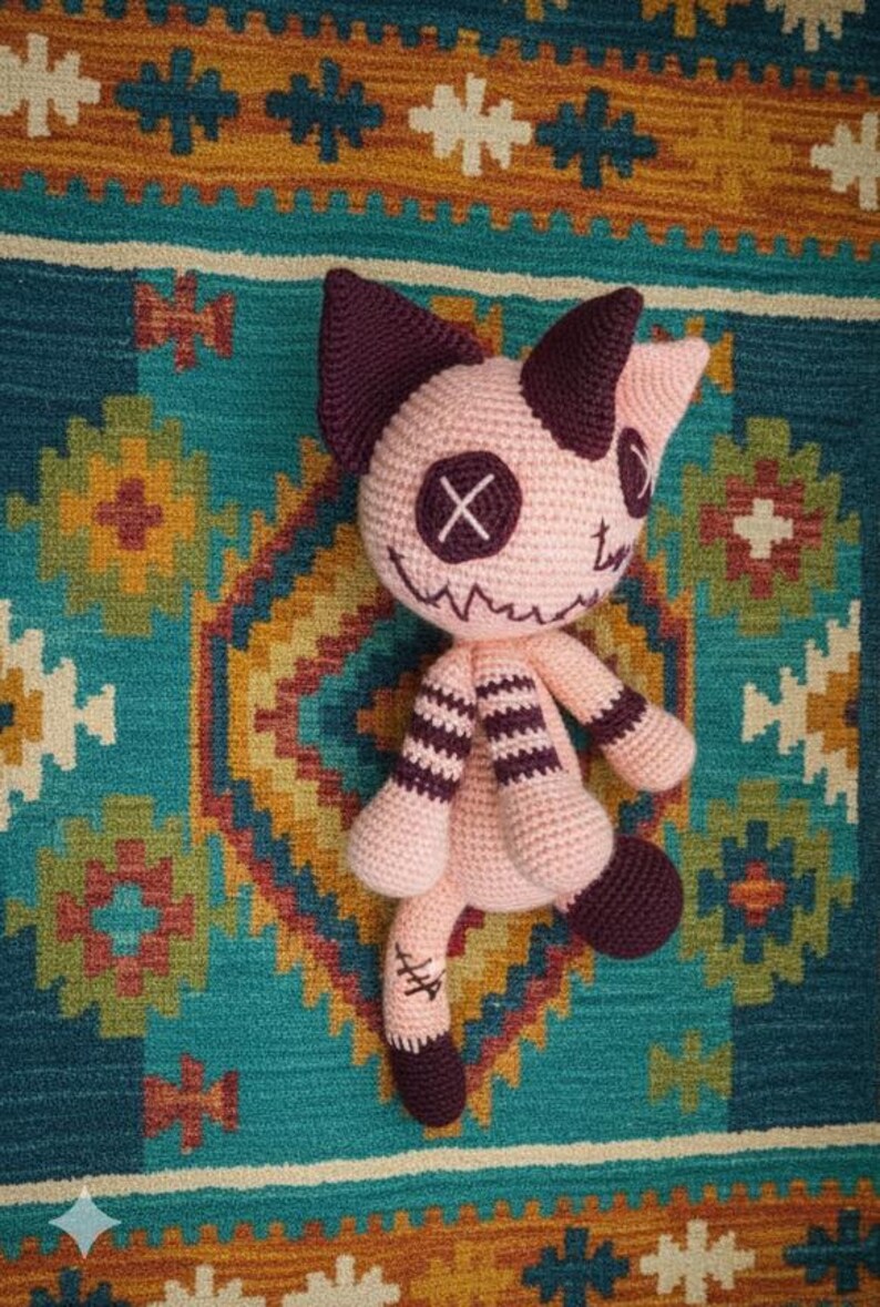 Zombie Cat Crochet Pattern | Amigurumi Halloween Cat Pattern | Spooky ...