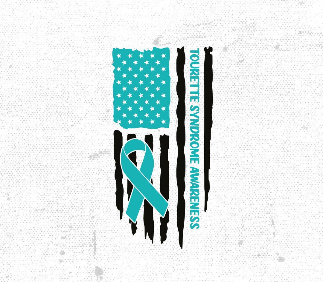 Tourette Syndrome Flag Svg, Tourette Syndrome Awareness Svg Png, Teal ...