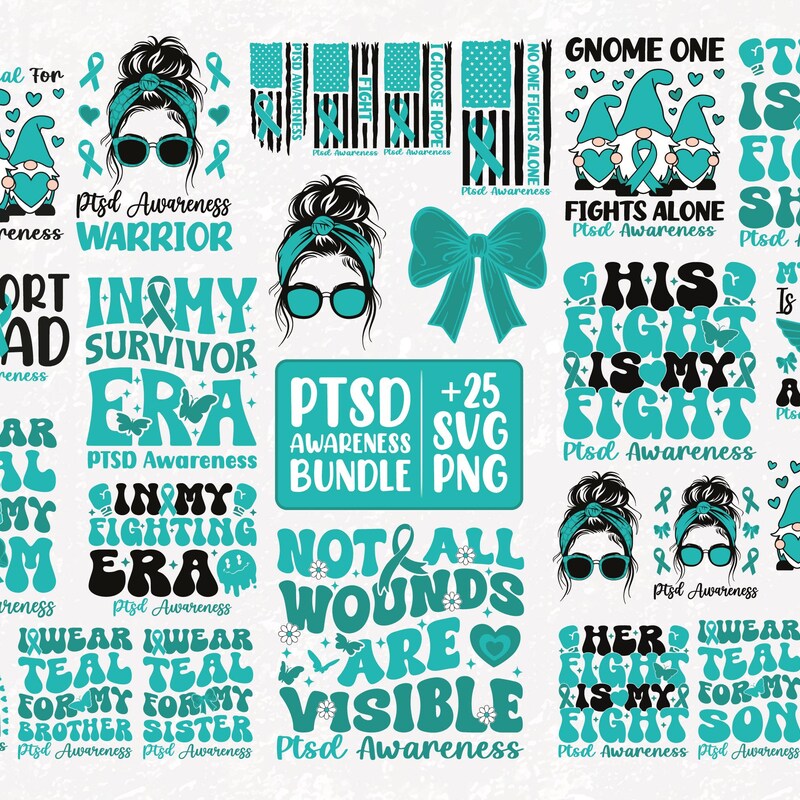 Ptsd Ribbon - Etsy