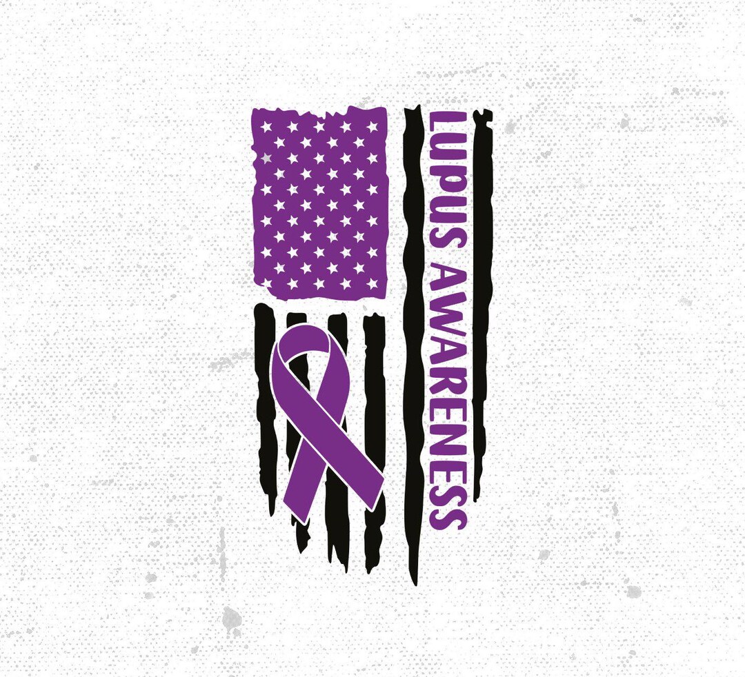 Lupus Awareness Svg Png, Lupus Awareness Flag Svg, Lupus Support Ribbon ...