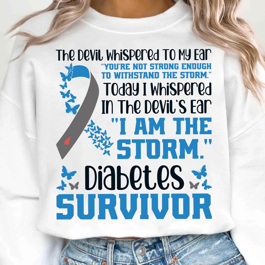 Diabetes Survivor Svg Png, Awareness Ribbon, Cricut Sublimation ...