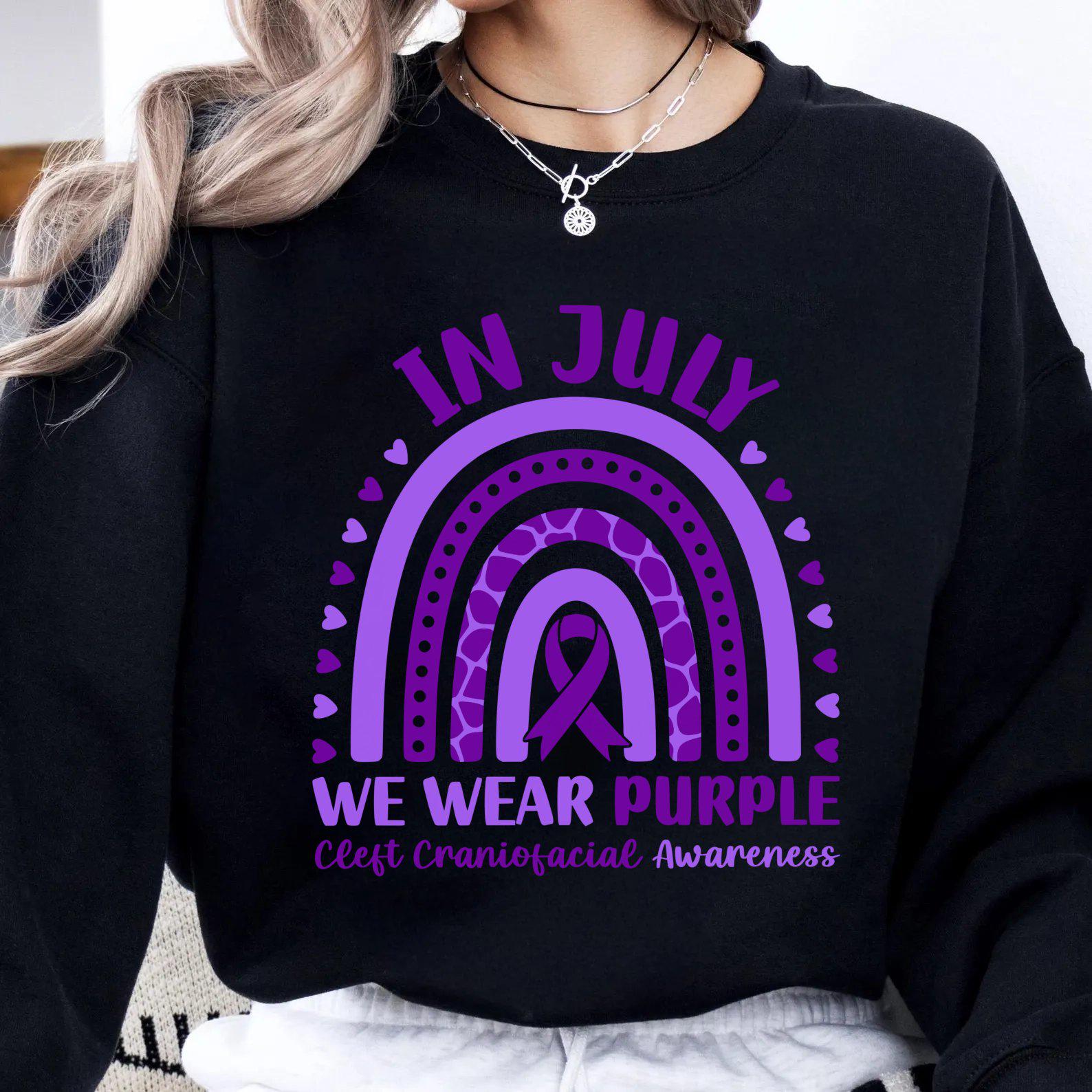 Cleft Craniofacial Awareness SVG PNG Bundle: Purple Ribbon Designs ...