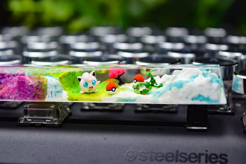 Um.breon, Gen.gar, Jiggly.puff, Rayqua.za Spacebar Keycap Anime ...