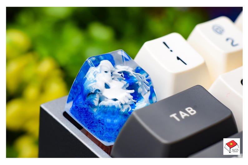 Lu.gia Artisan Keycap Anime Custom Keycap, Birthday Gift for Him, Po ...