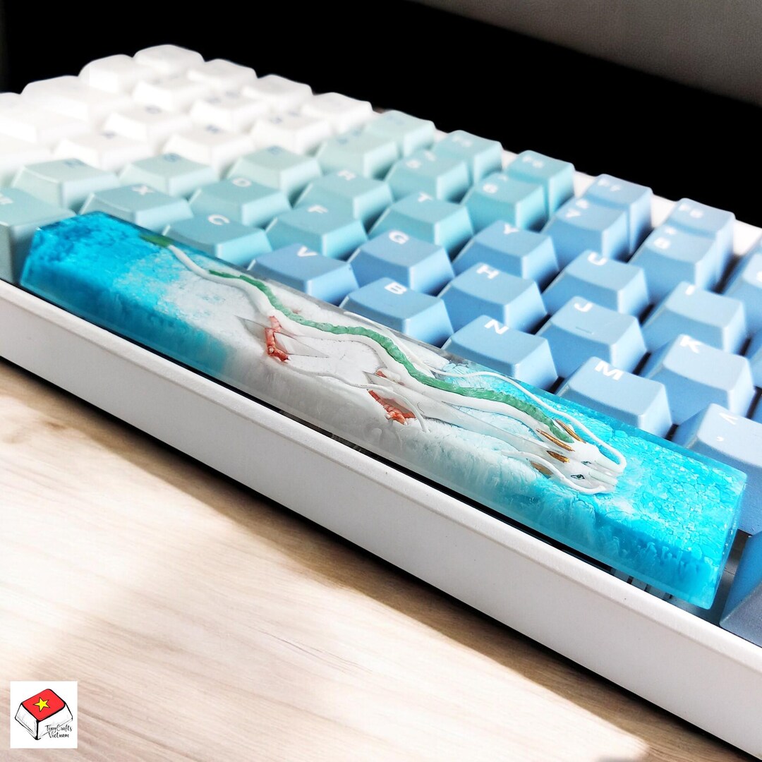 Ha.ku Dragon Spacebar, Anime Dragon Resin Keycap ,anime Keycap, Artisan ...