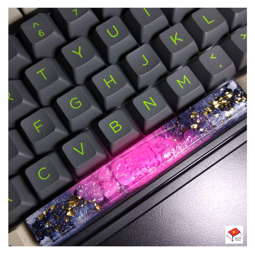 Black Pink Spacebar Keycap Artisan, Spacebar Resin, Spacebar Custom ...