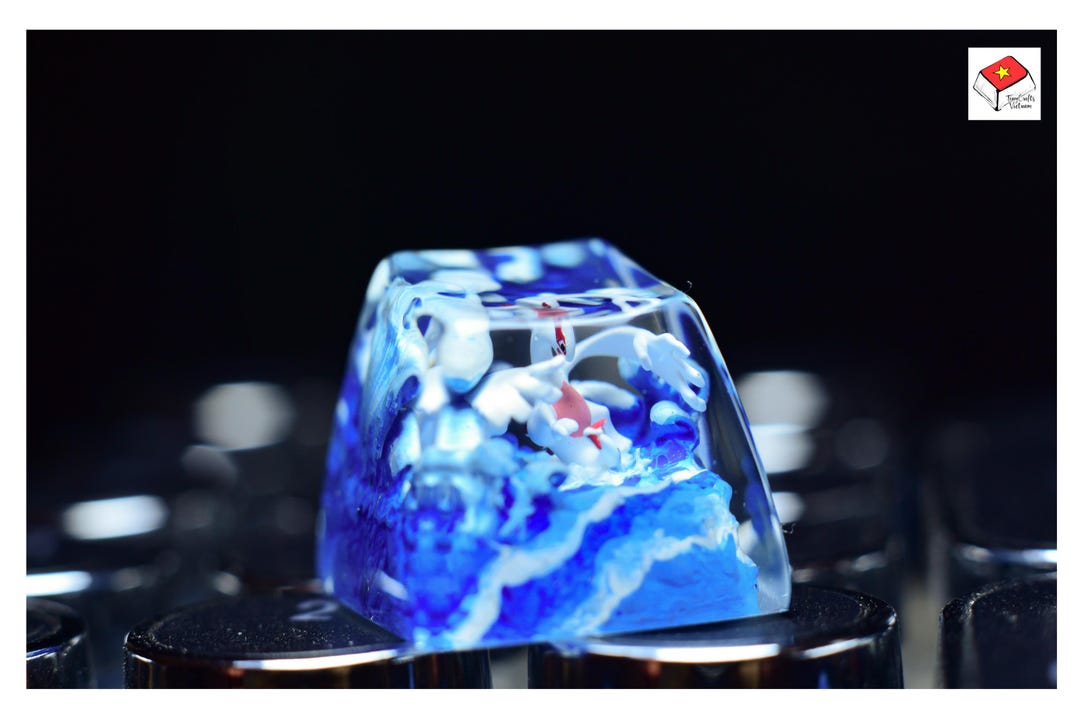 Shiny Lu.gia Resin Keycap ,anime Keycap, Custom Keycap , Artisan Keycap ...