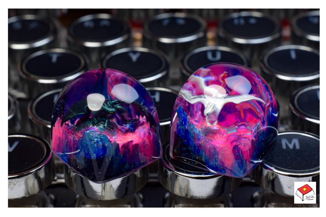 Toothless Keycap, Nightfury Keycap, Lightfury Keycap, Httyd Gift ...