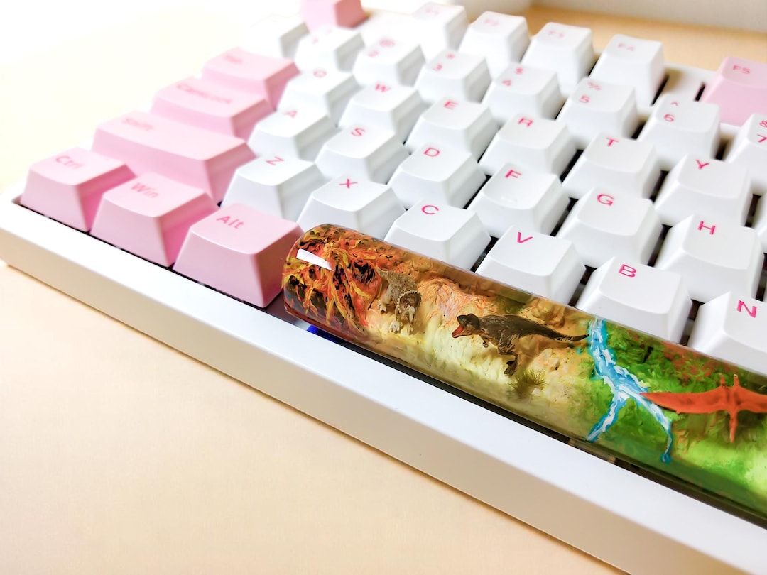 Dinosaur Spacebar Keycap, T-rex Resin Keycap Artisan ,dinosaur Keycap, Nature Decor, Birthday ...
