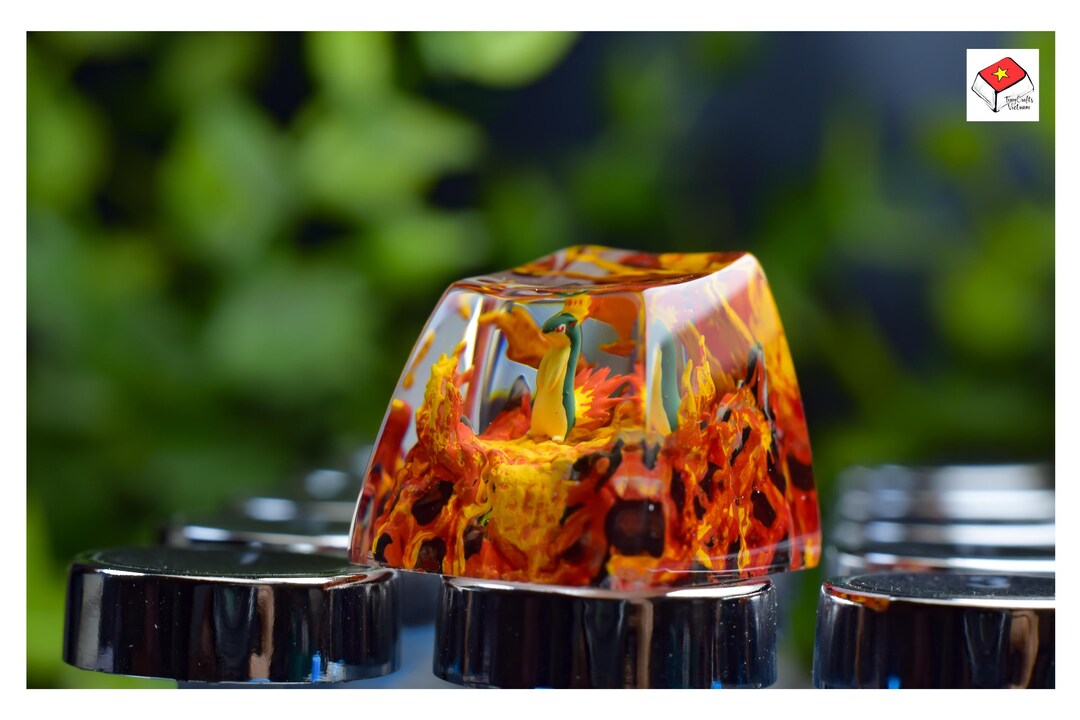 Qui.lava Resin Keycap ,anime Keycap, Custom Keycap , Artisan Keycap ...