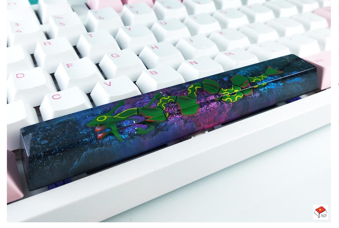 Ray.quaza Spacebar Resin Keycap ,anime Keycap, Custom Keycap , Artisan ...