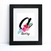 Letter Print, Monogram Printable, Personalized Print, Custom Nursery ...