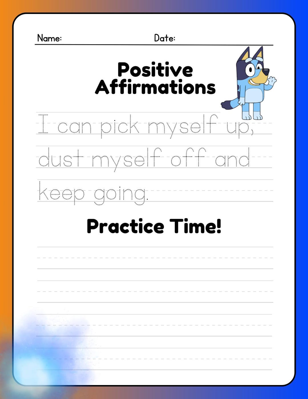 Bluey's Positive Affirmations (38 Pages) - Etsy
