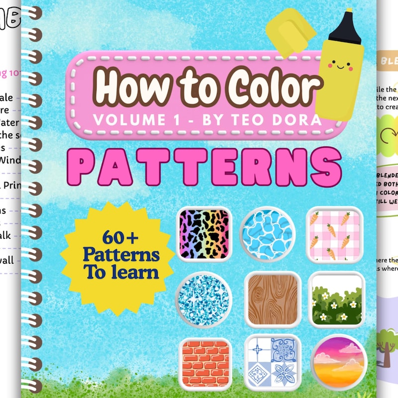 Tutorial Coloring Pattern - Etsy