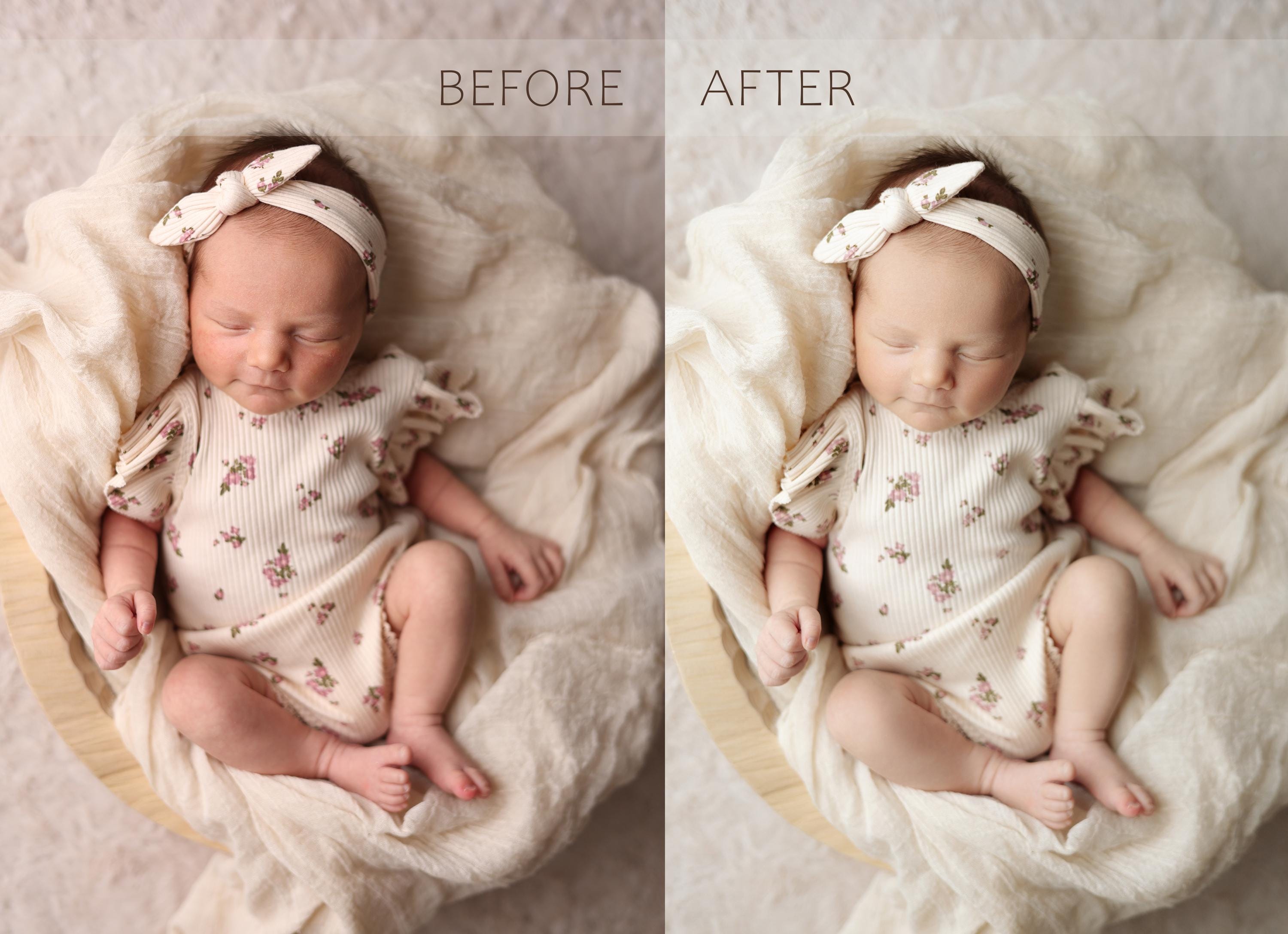 6 Newborn Glow Presets – Soft & Natural Lightroom Presets for Baby ...