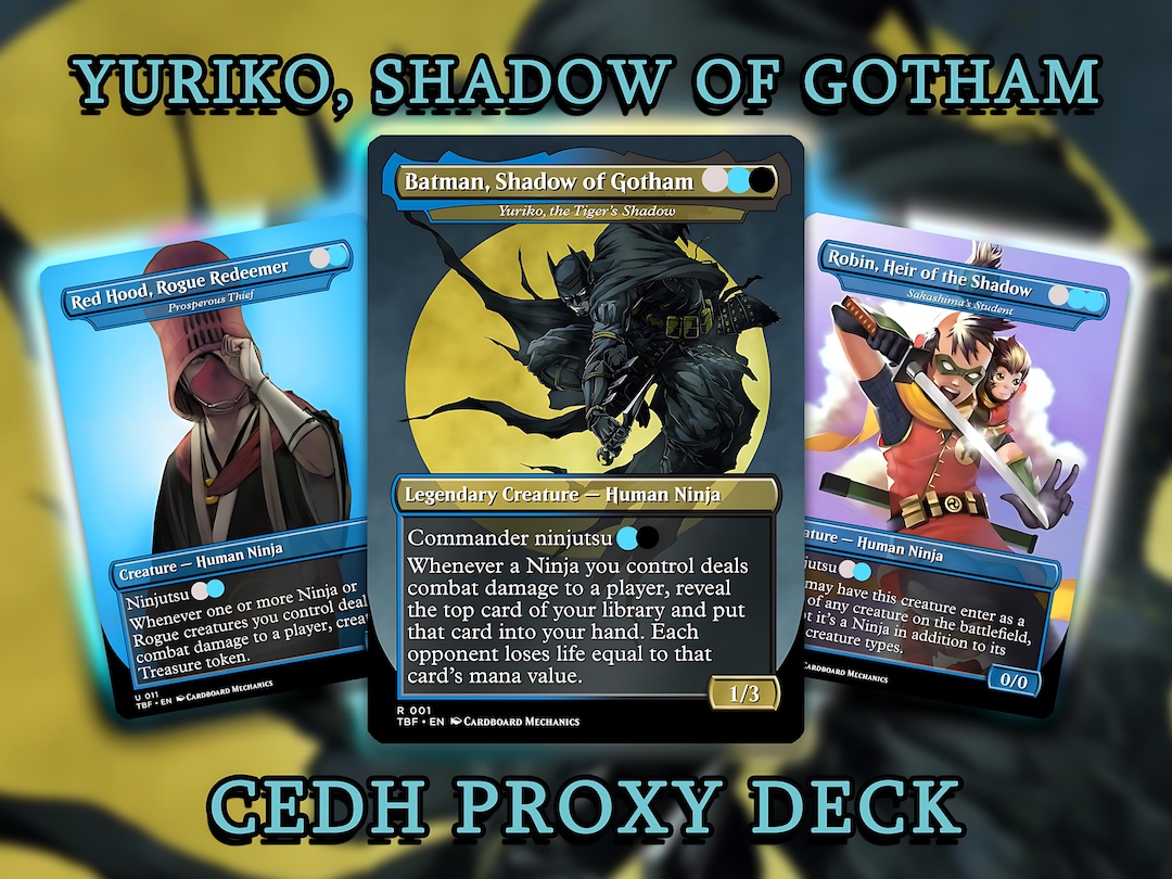 Batman & Gotham Themed Cedh Commander Proxy Deck – 100 Card Competitive ...