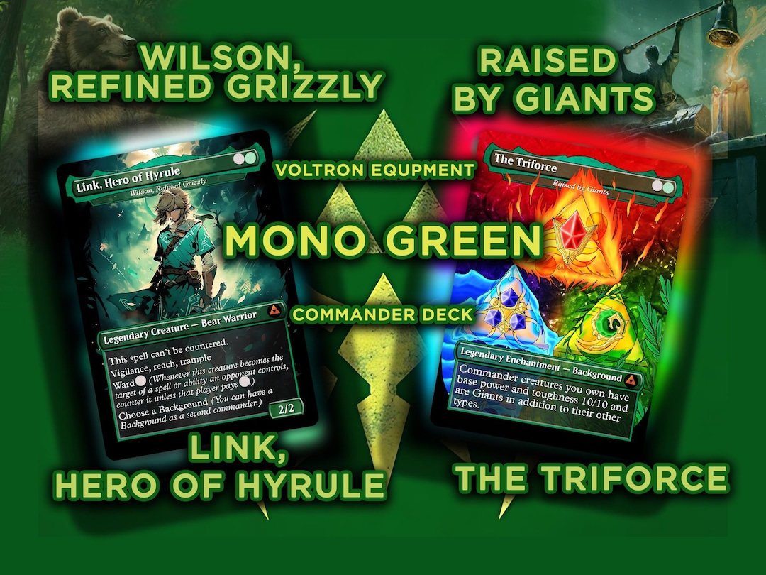 Ultimate Zelda MTG Commander Link & Triforce EDH Proxy Deck - Etsy