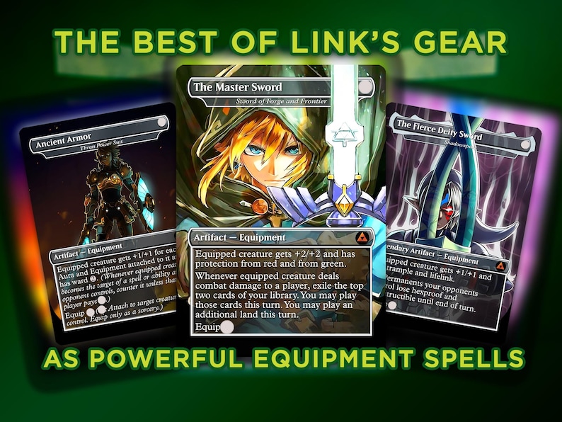 Ultimate Zelda MTG Commander Link & Triforce EDH Proxy Deck - Etsy
