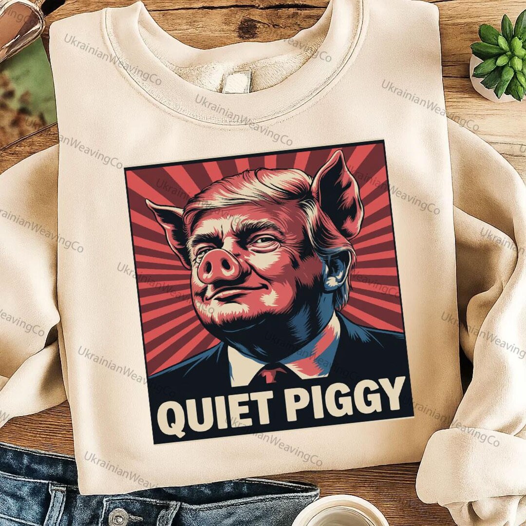 Quiet Piggy PNG, Trump Quiet Piggy Meme Png, Funny Trump Interview ...