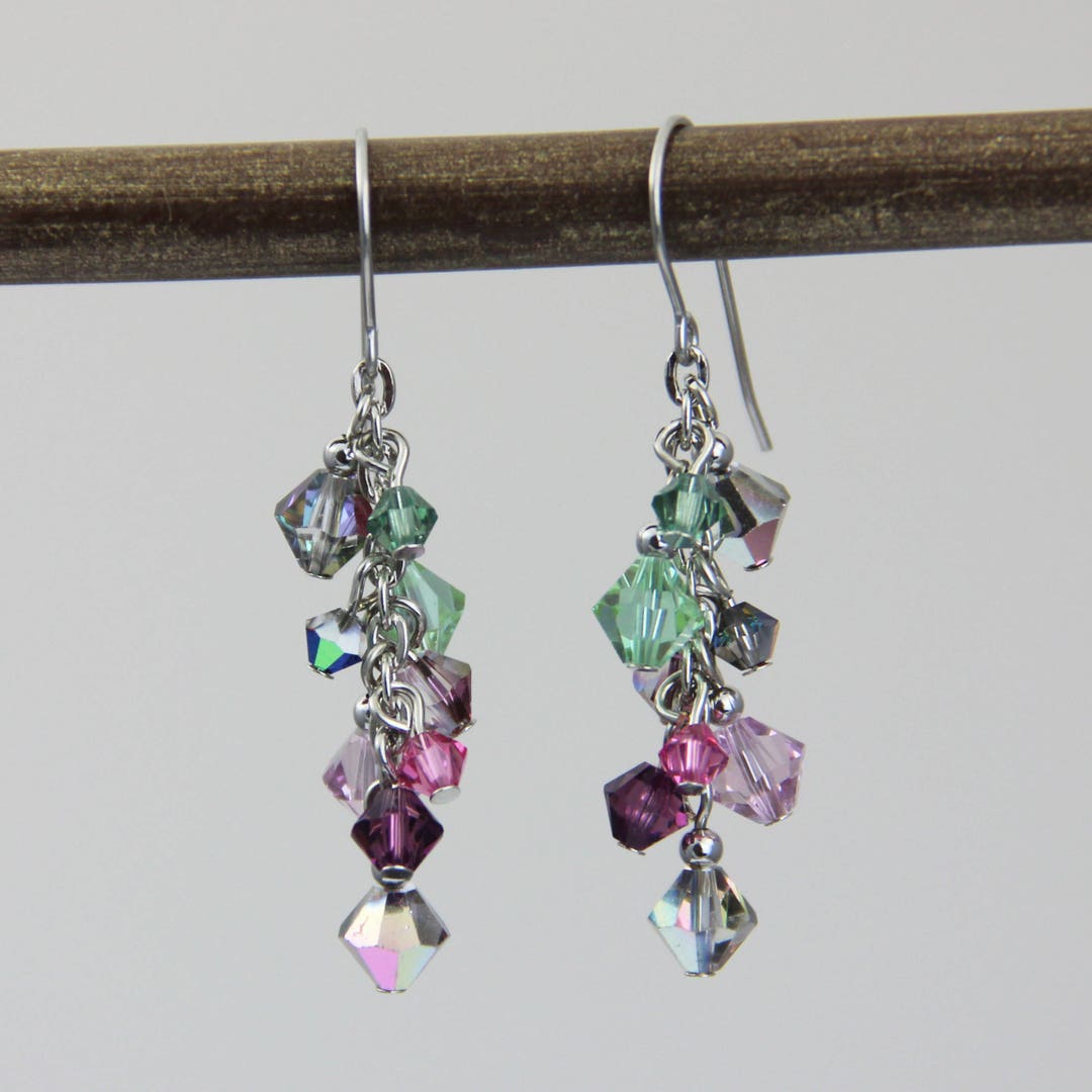 Fairytale Crystals - Whimsical Swarovski Crystal Beaded Cluster ...