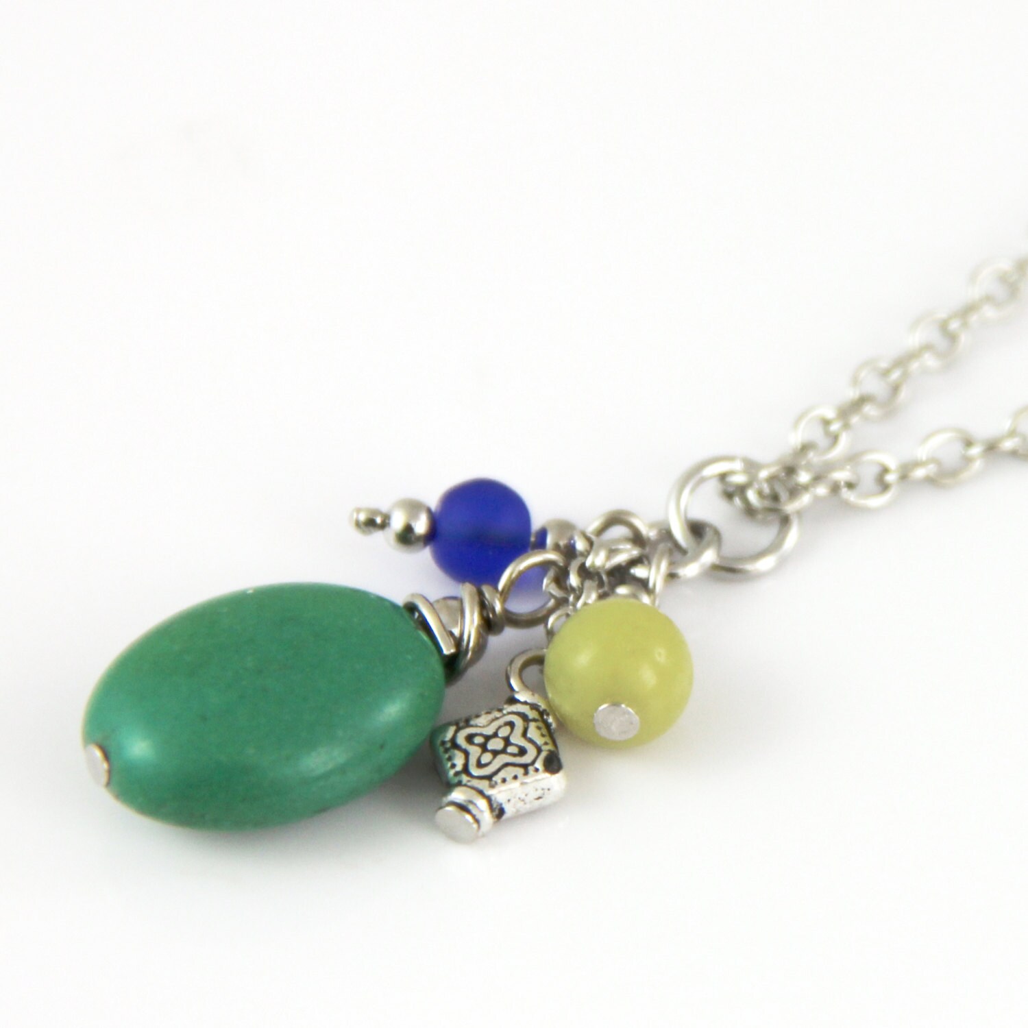World Traveler - Emerald Green Jade Chartreuse Stone Royal Blue Cobalt ...