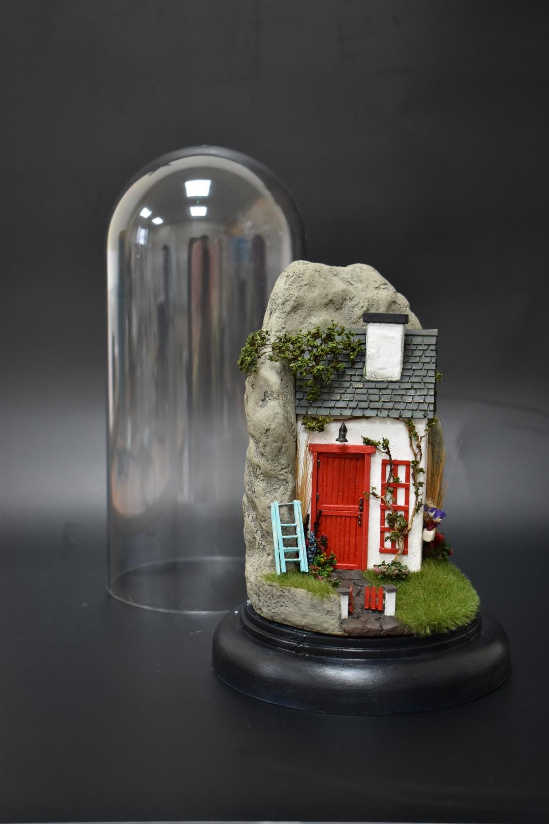 Irish Cottage Diorama: Miniature House With LED Light - Etsy