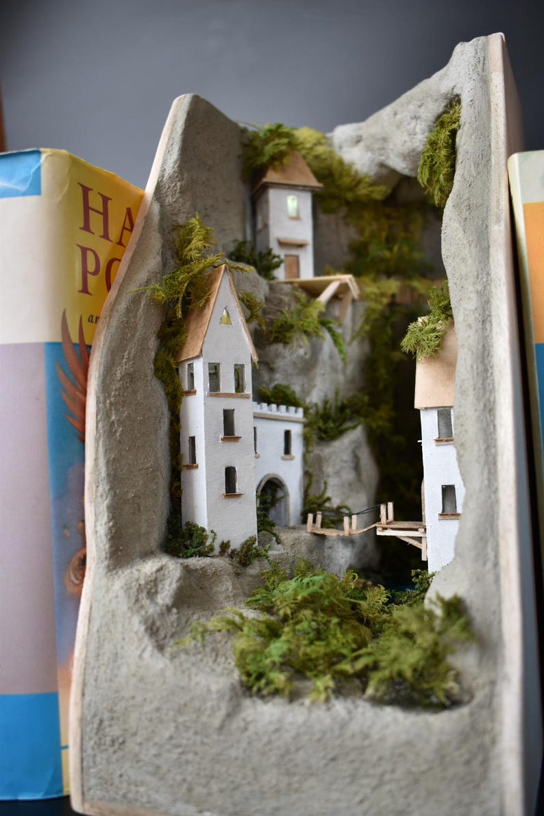 Fantasy Book Nook | Booknook | Bookshelf Decor - Etsy