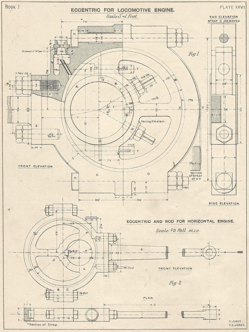 Architect Drawing, Technical Drawings, Engineering Print, Engineer ...