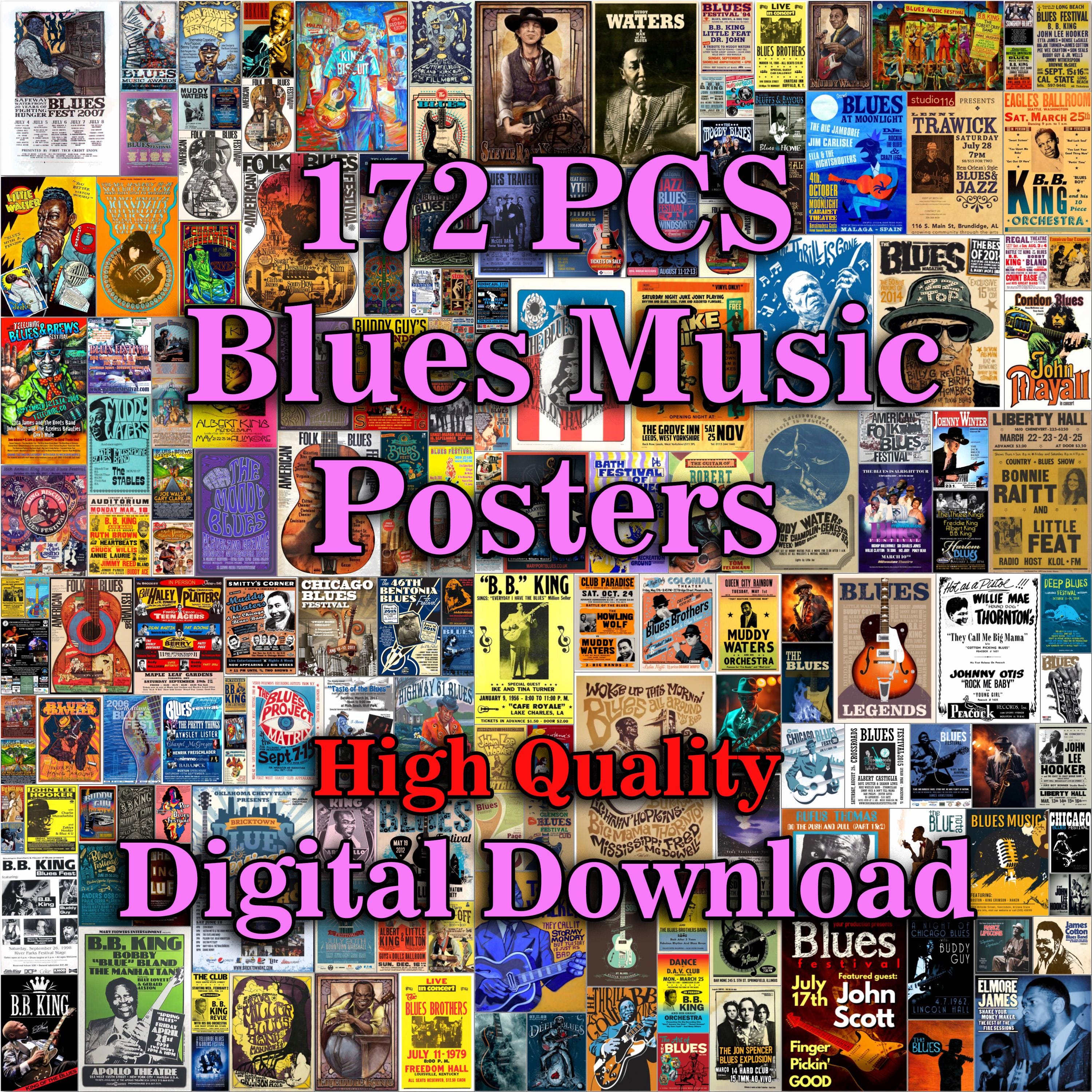 Blues Poster, Blues Guitar Poster, Blues Music Posters, Blues Festival ...