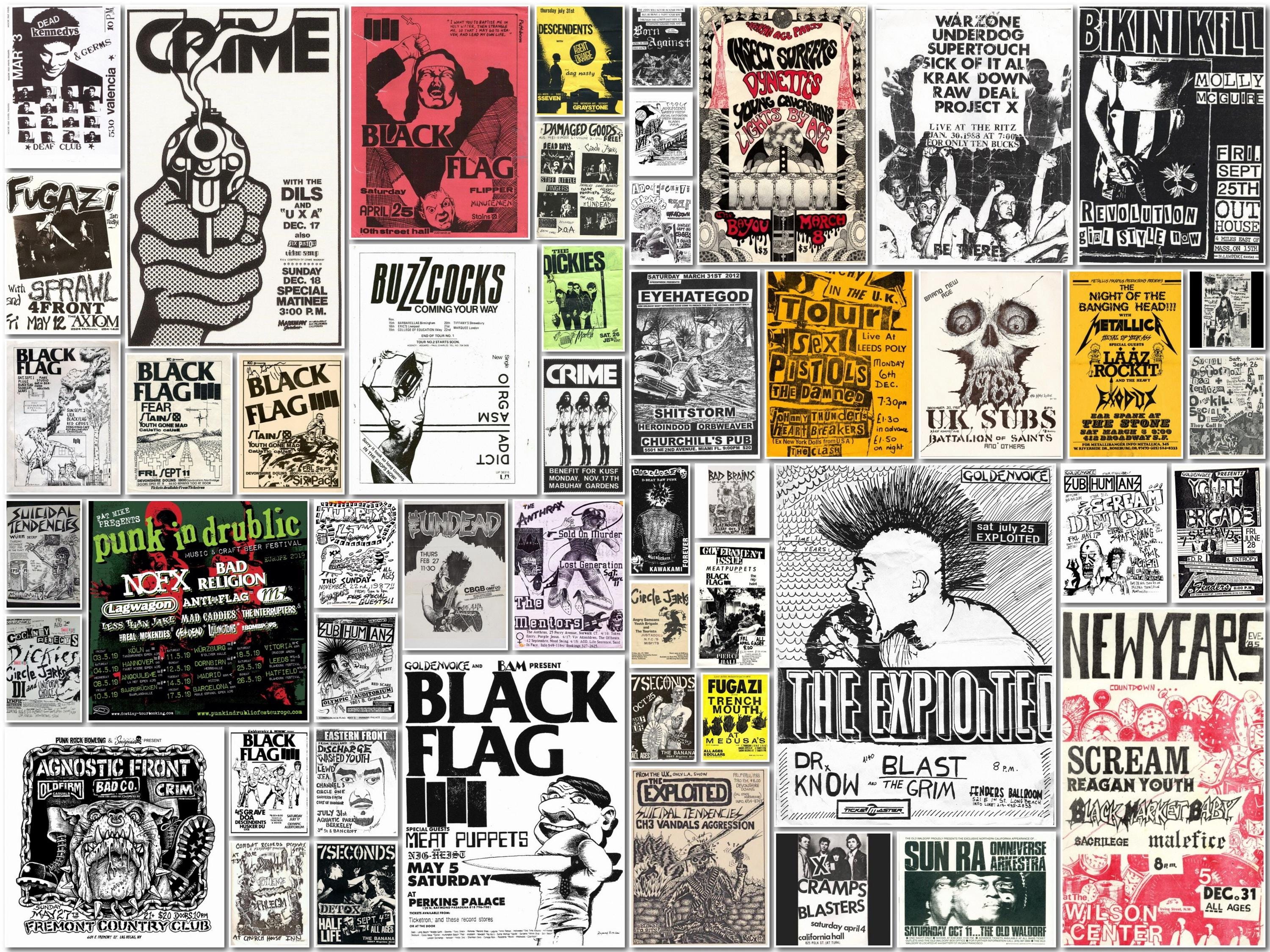 Punk Posters, Punk Flyers, Punk Wall Art, Hardcore Punk, Punk Poster ...